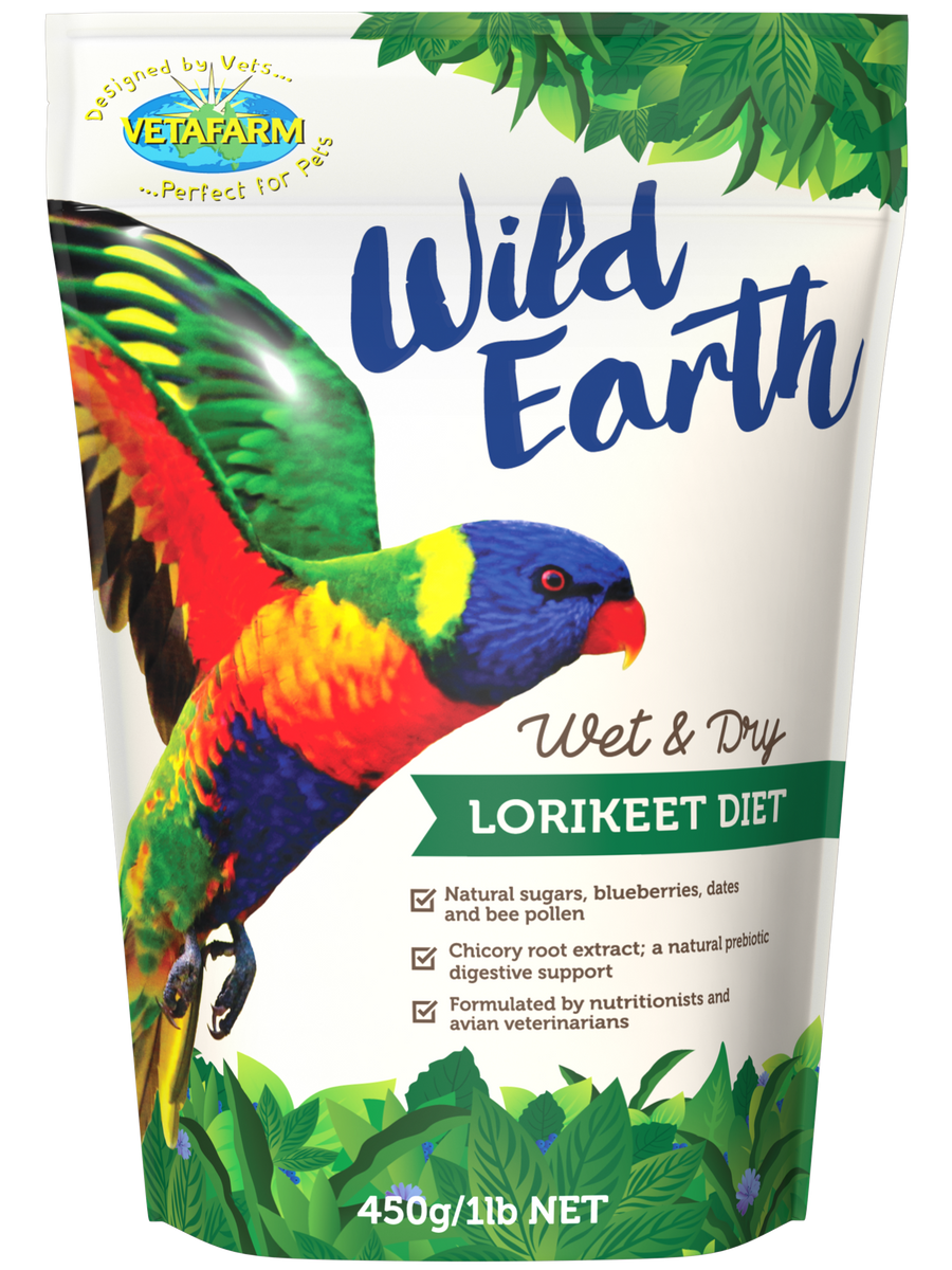 VETAFARM Wild Earth Lorikeet Food 450g – Bird & Fish Place