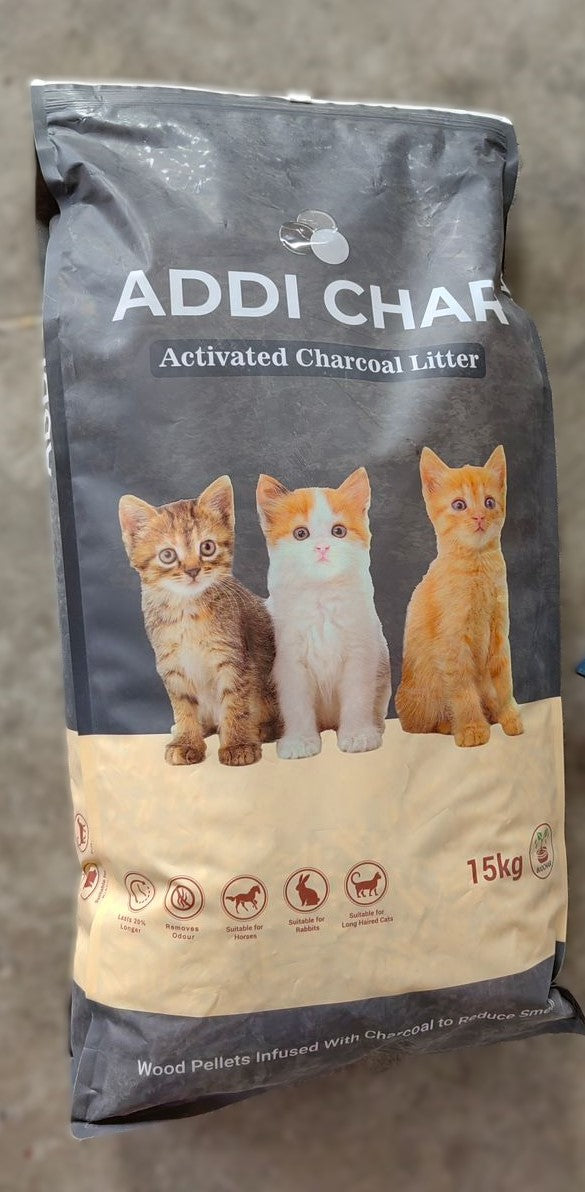ADDI CHAR Cat Litter 15kg – Bird & Fish Place